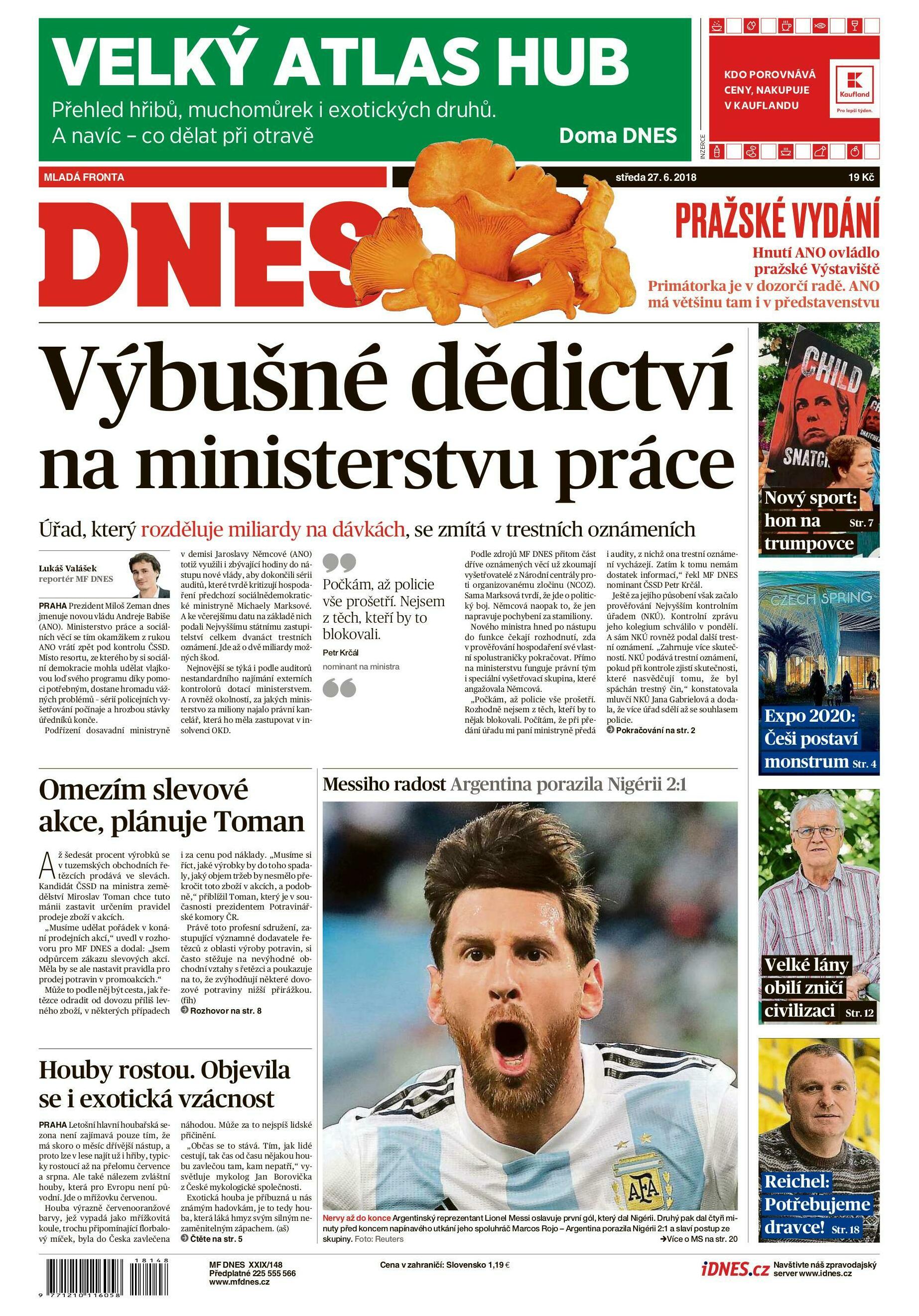 MF DNES - 27.6.2018 — Vodafone galerie