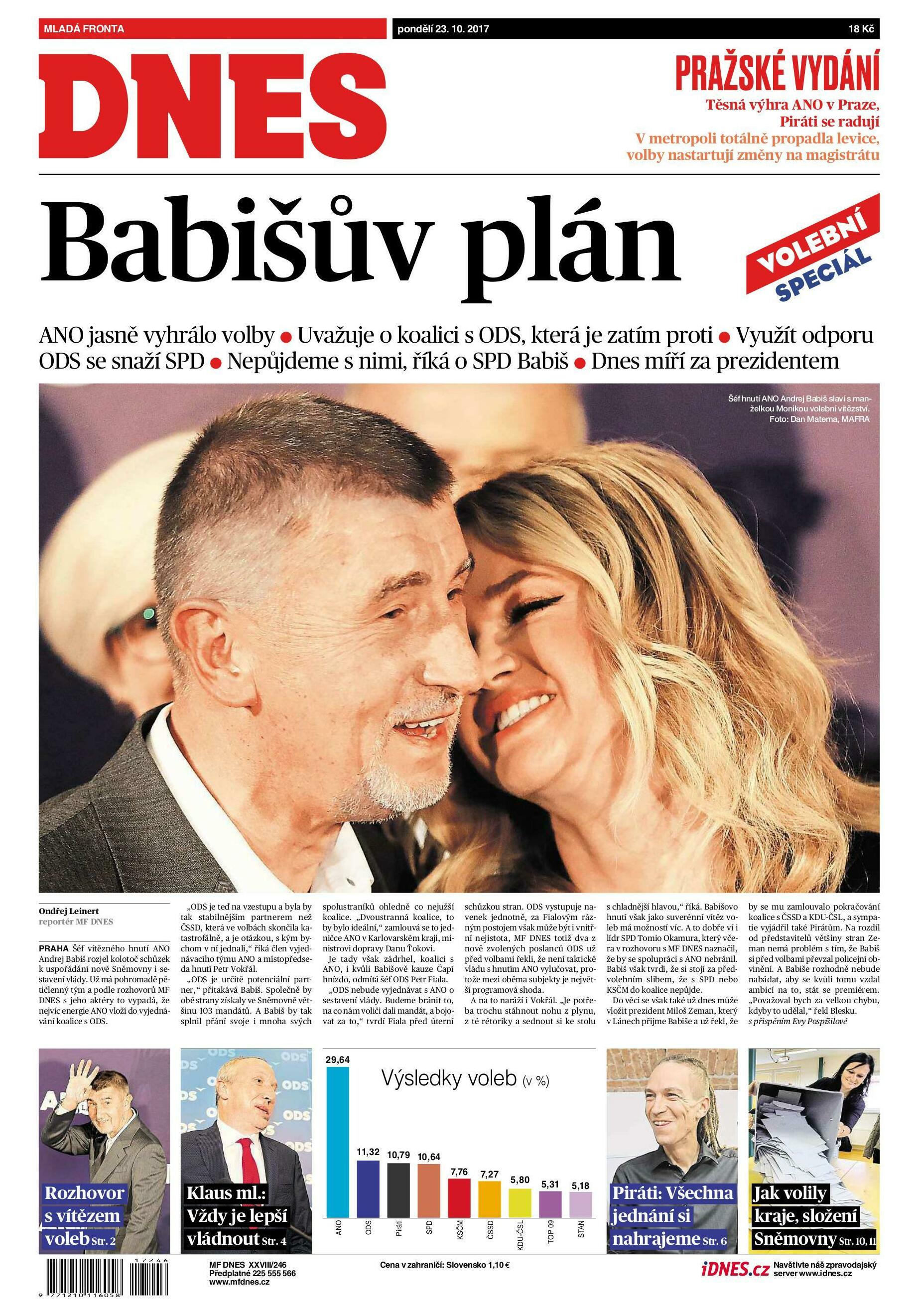 MF DNES - 23.10.2017 — Vodafone galerie