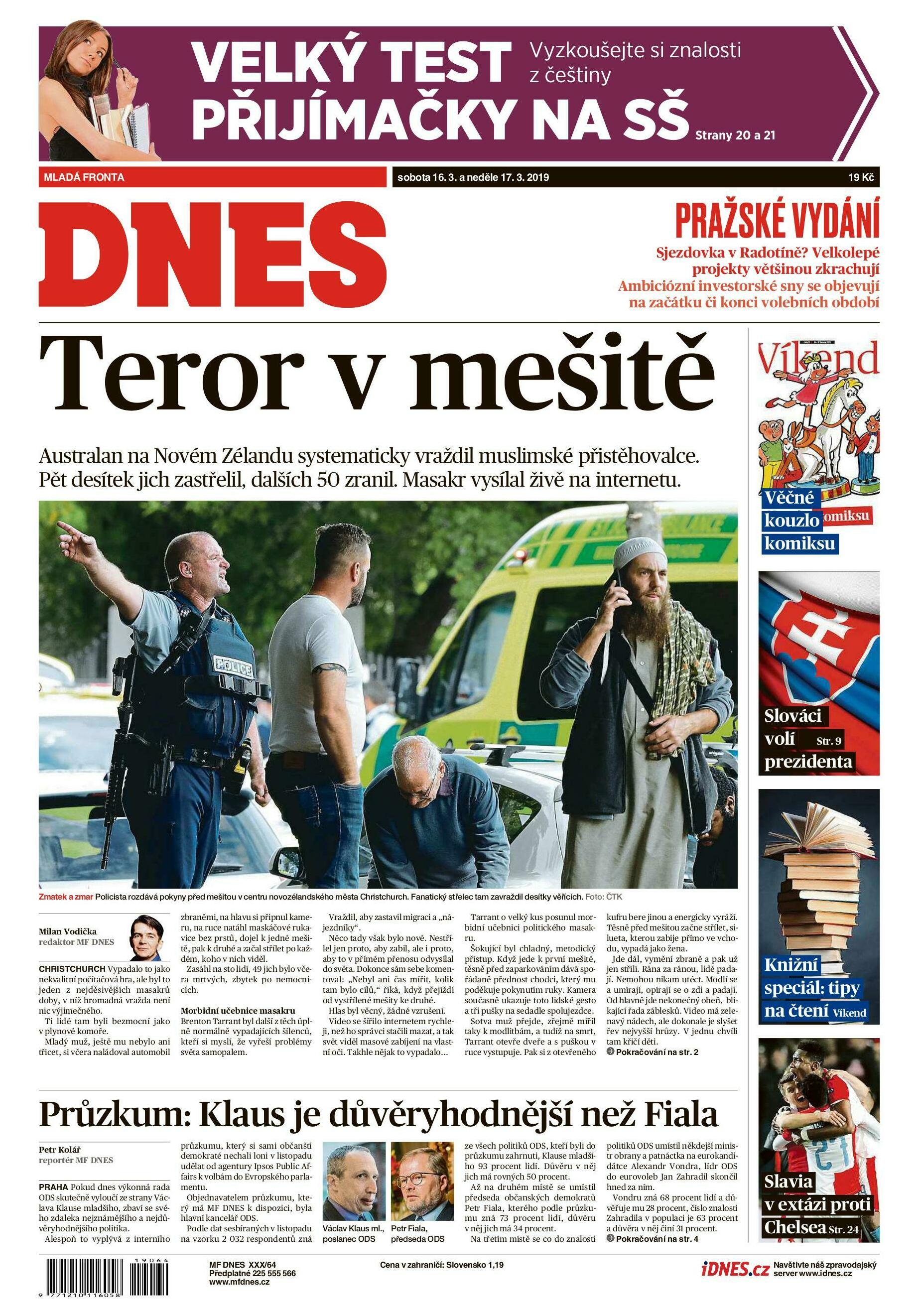 MF DNES - 16.3.2019 — Vodafone galerie